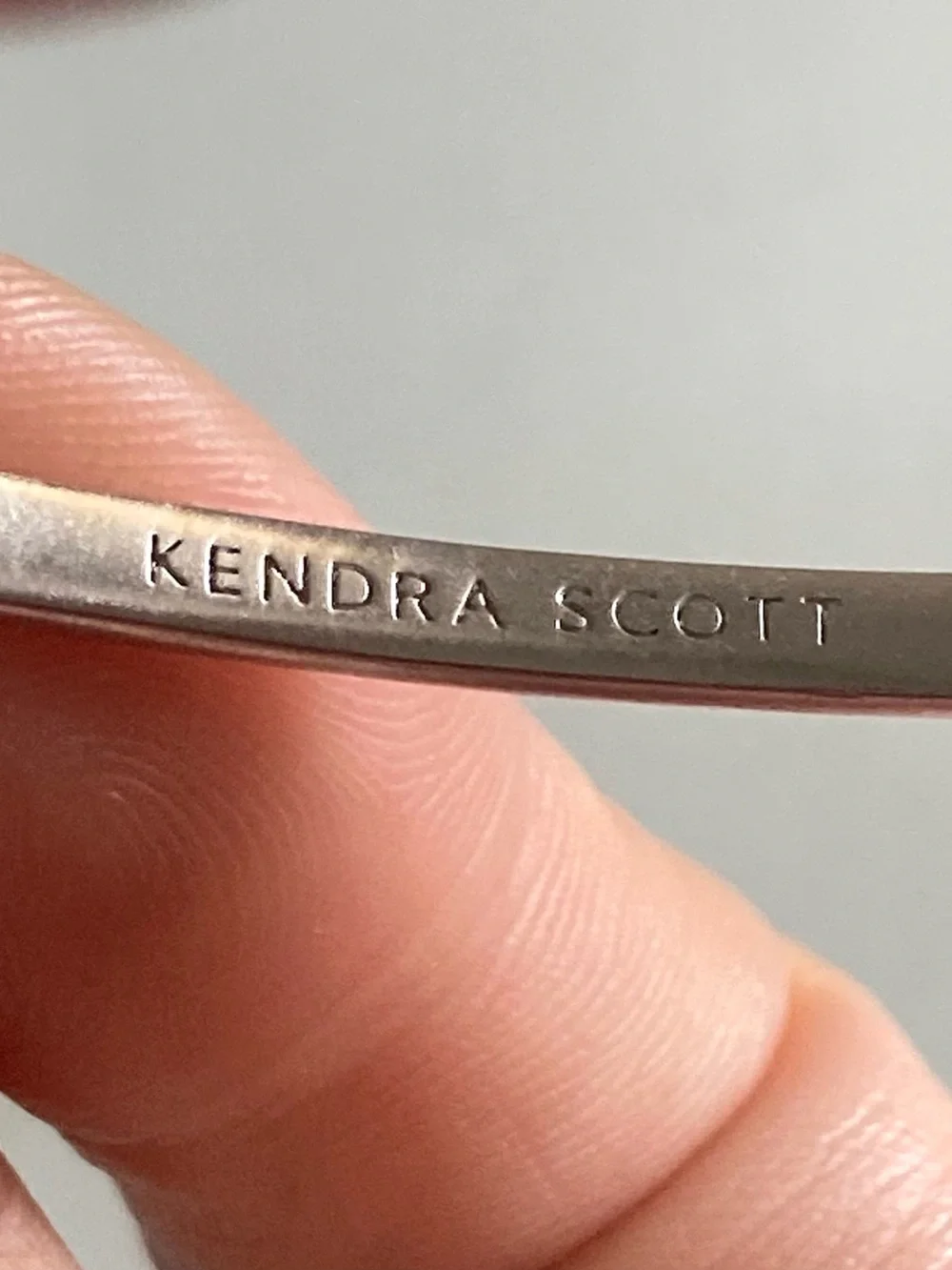 Kendra Scott | Jewelry | Kenda Scott Silver Tone Open Cuff Adjustable ...